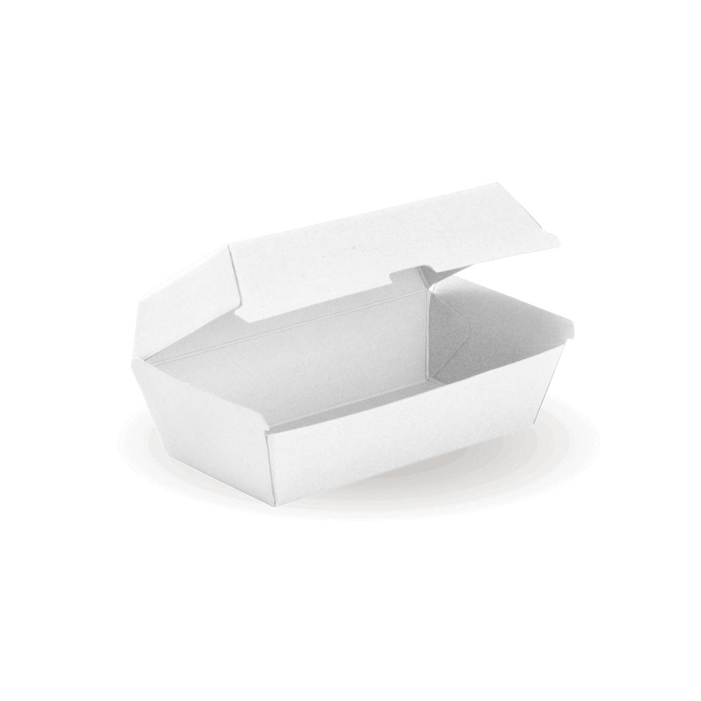 BioPak Disposable Kraft Regular Snack Box White – Paper Lane Packaging NZ